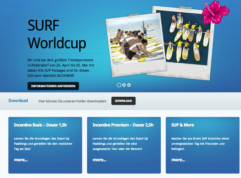 Austria’s “SUP Events” creates opportunities with their mobile SUP Cen