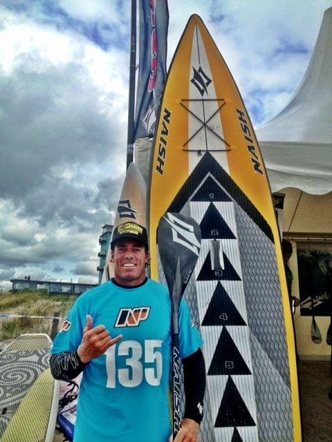 Chuck Patterson makes a statement on his Naish ONE Inflatable in Pelze