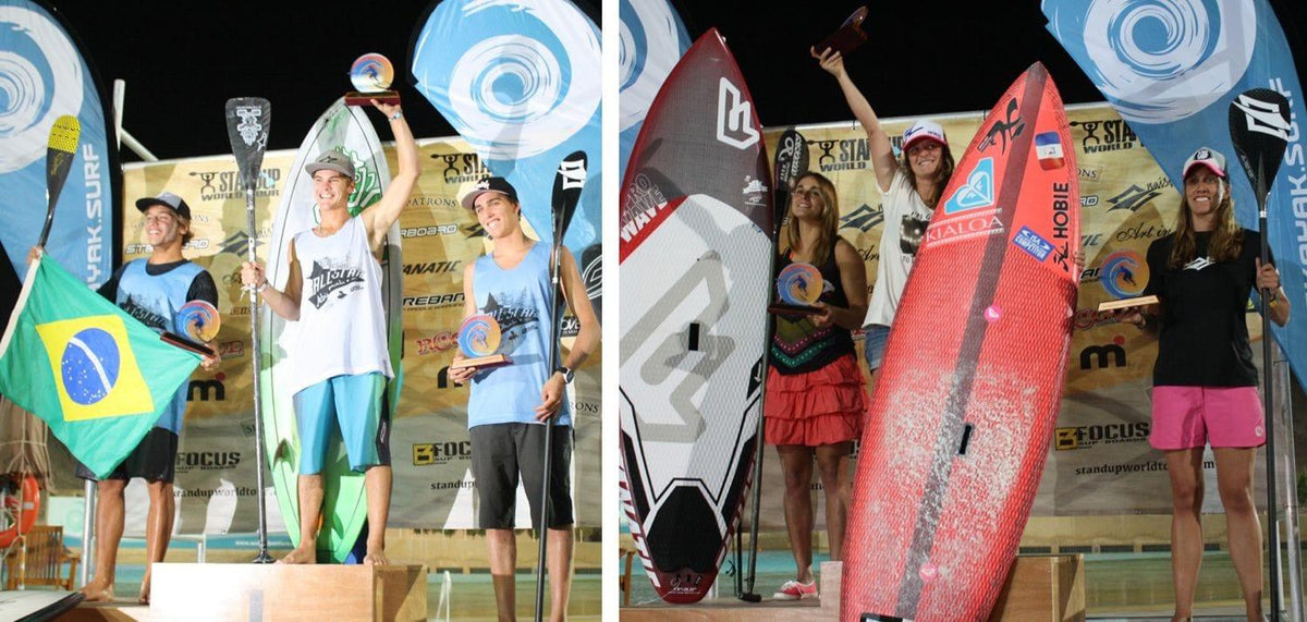 Naish’s Kody Kerbox & Jen Scully place 3rd in the waves in Abu Dhabi